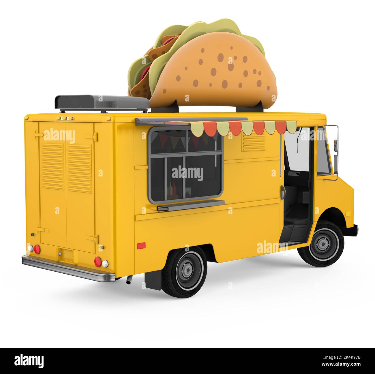 Food Truck Taco Isolated Stock Photo - Alamy