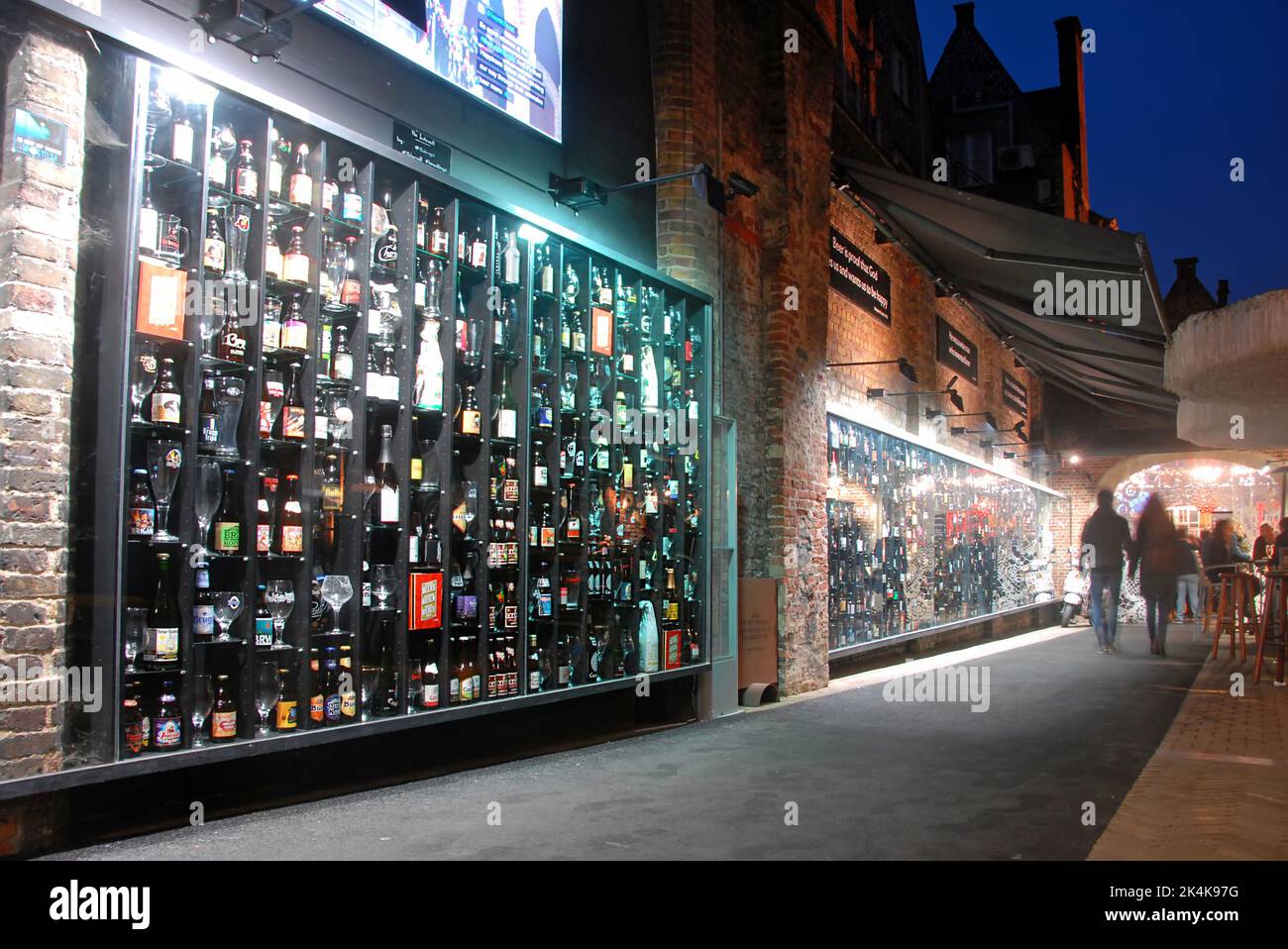 Brugge beer wall hi-res stock photography and images - Alamy