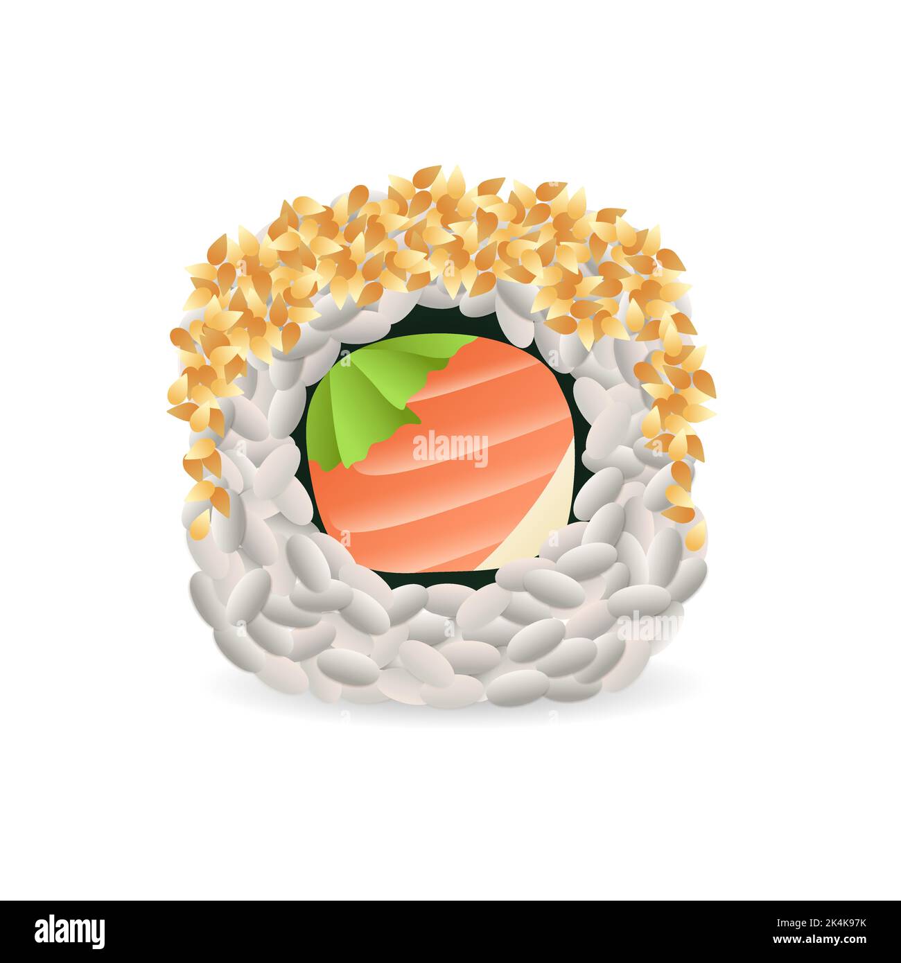 Cucumber rolls Stock Vector Images - Alamy