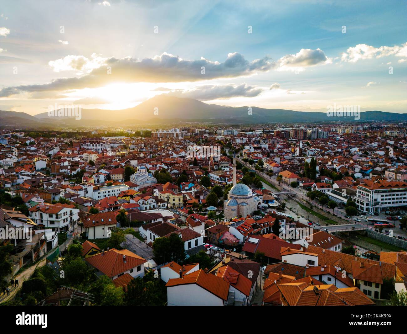 Prizren Old Town. Popular Tourist Destination in Kosovo. Historic and ...
