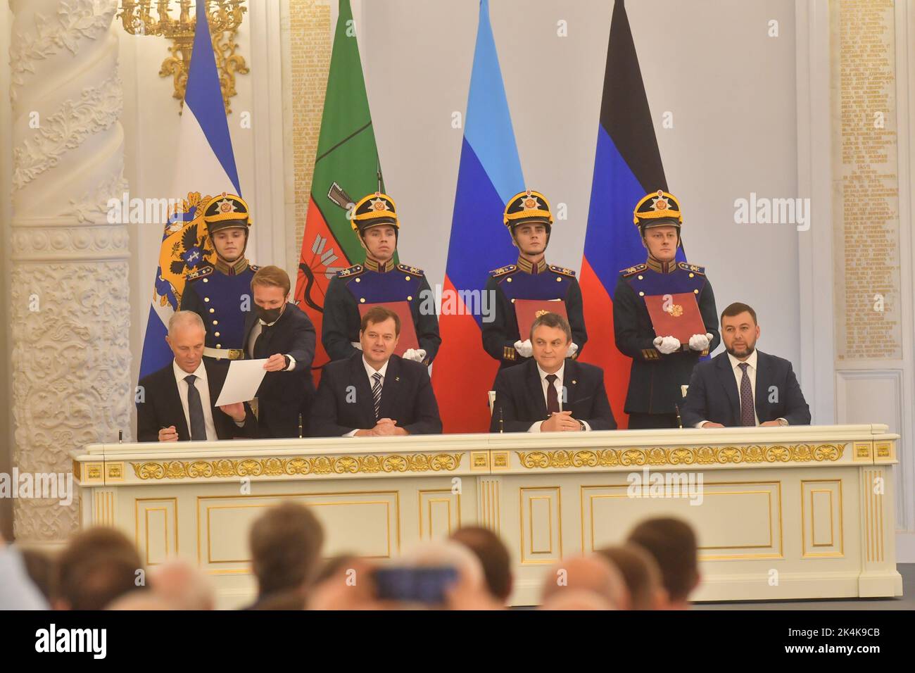 Moscow. (from left to right) the Head of administration of the Kherson ...