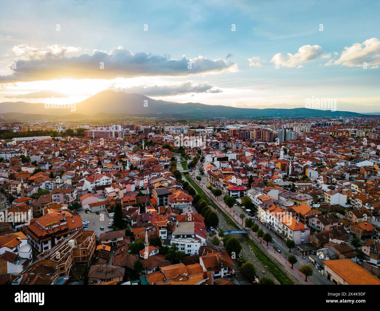 Prizren Old Town. Popular Tourist Destination in Kosovo. Historic and ...