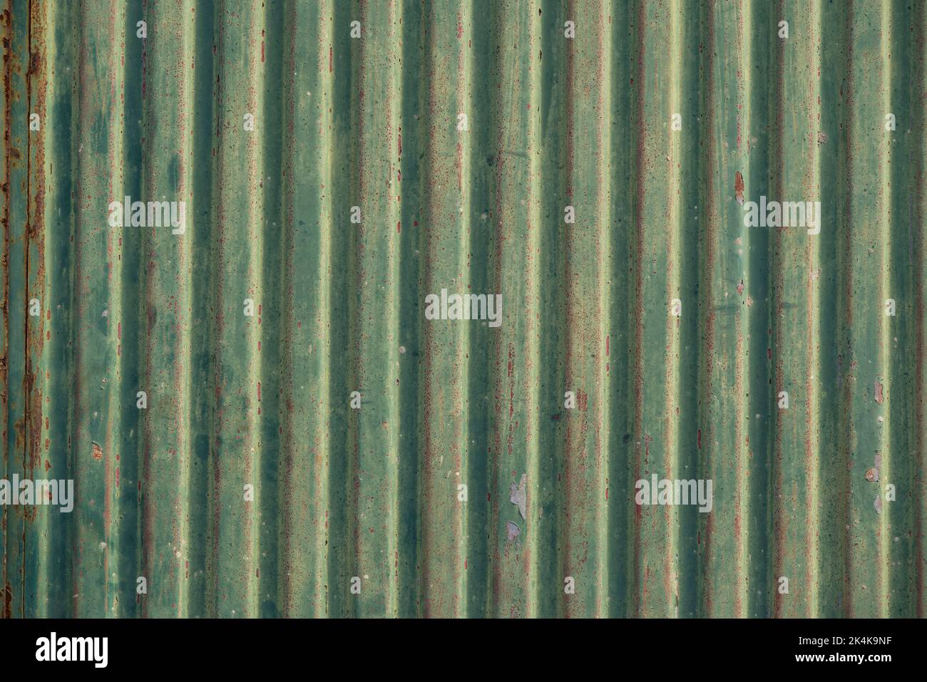 Industrial background texture, showing a weathered corrugated metal ...