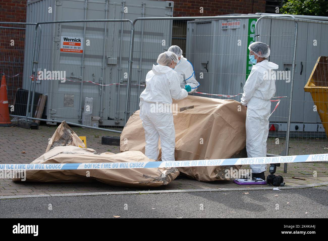 Cippenham, Slough, Berkshire, UK. 3rd October, 2022. Crime Forensic ...