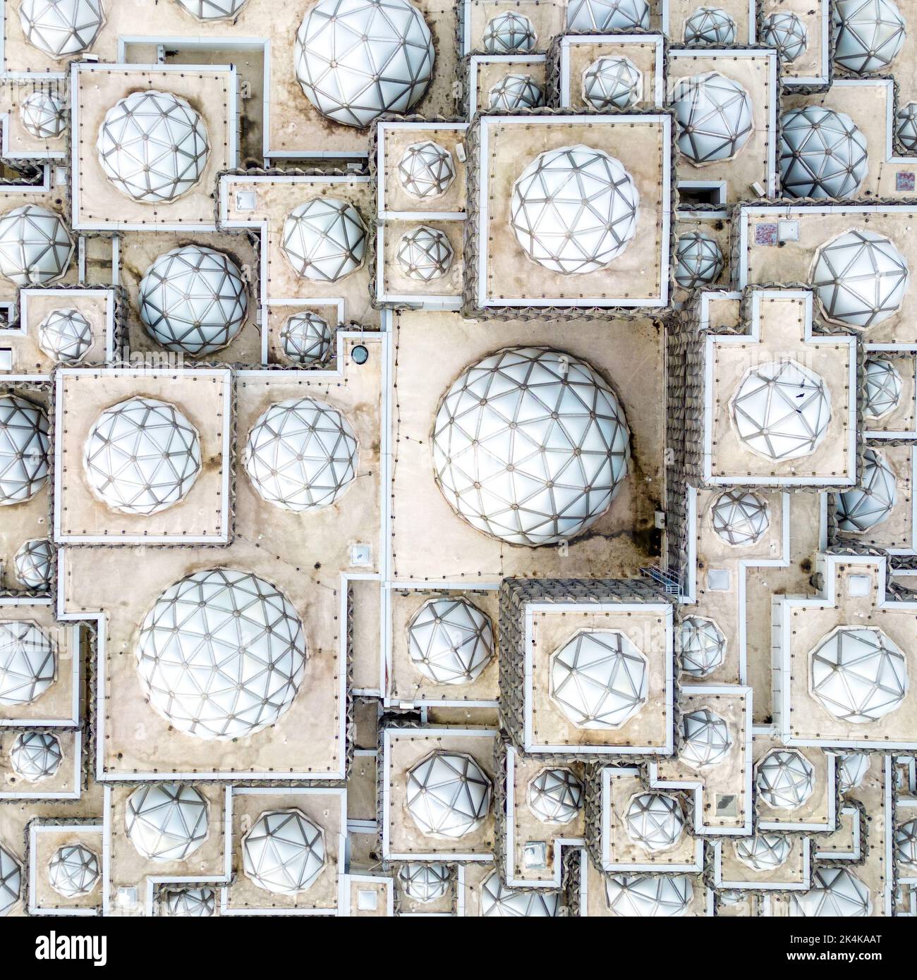 National Public Library in Pristina. Pristina City Aerial View, Capital ...