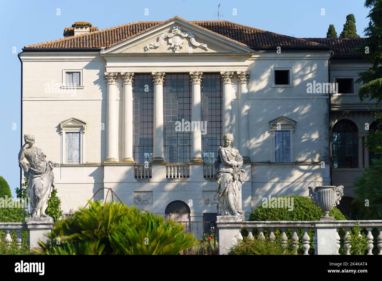 Exterior of the historic villa Franceschini Salasco, on the Colli ...