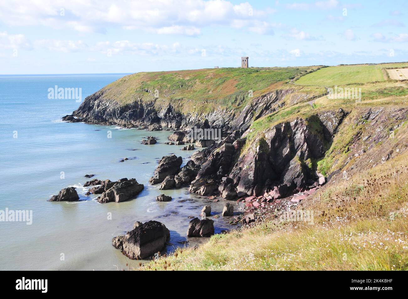 Cliffs in Ballymacoda east Cork Ireland Stock Photo - Alamy