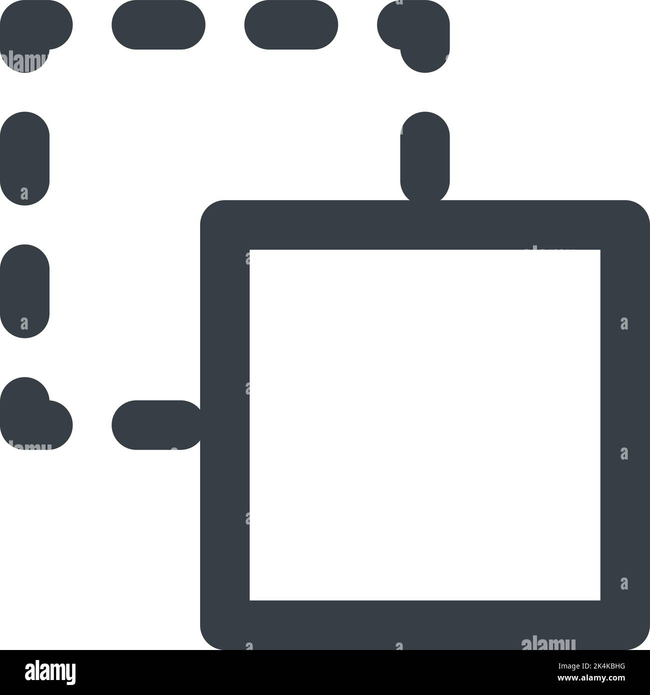 Send element to back, layers symbol. Stock vector illustration isolated ...