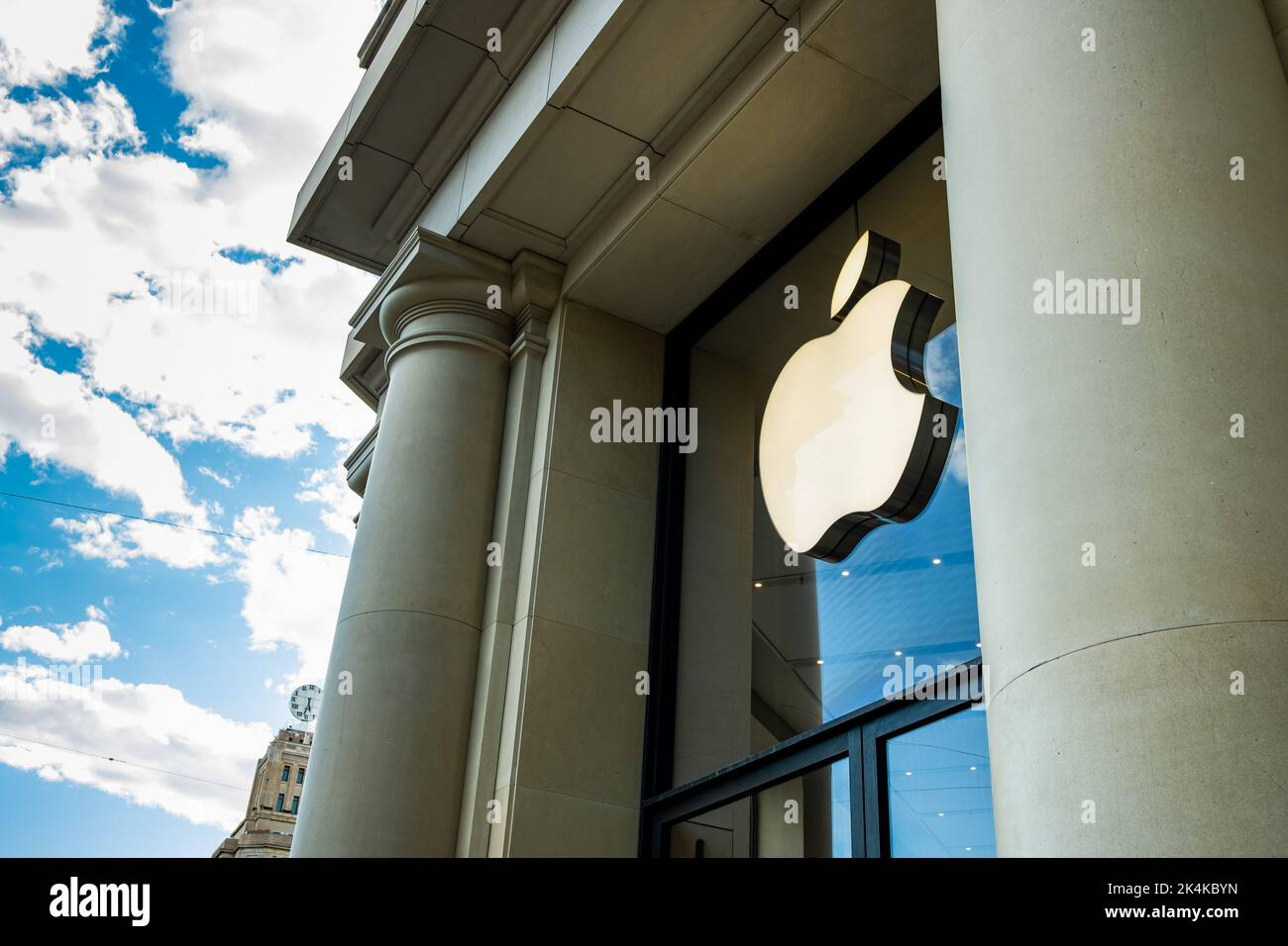 Barcelona, Spain. 30th Sep, 2022. The consumer technology company Apple ...