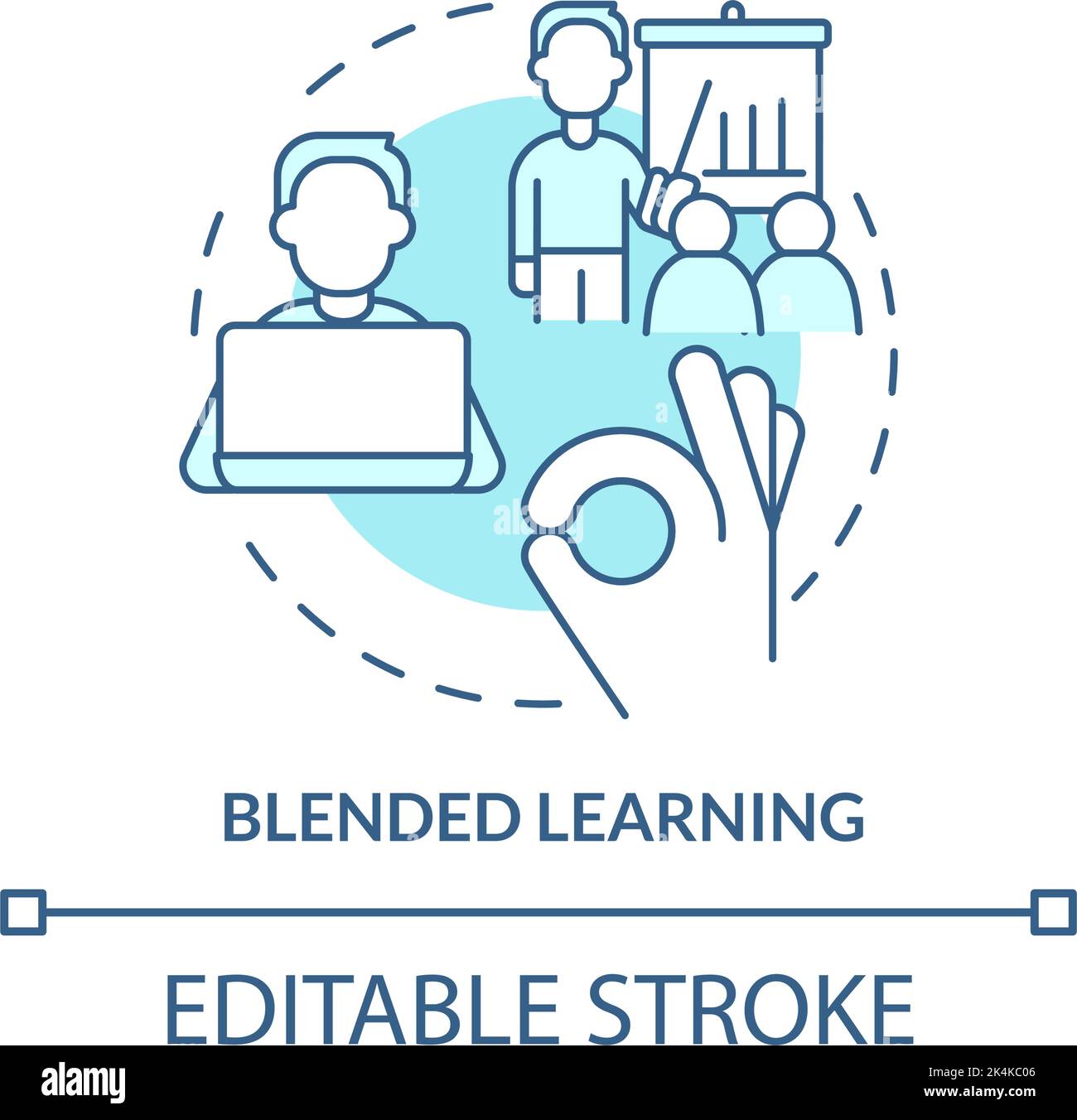 Blended learning Stock Vector Images - Alamy