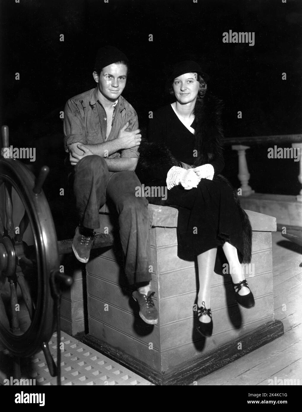 TOM BROWN with visiting Picture Show British film magazine journalist ...