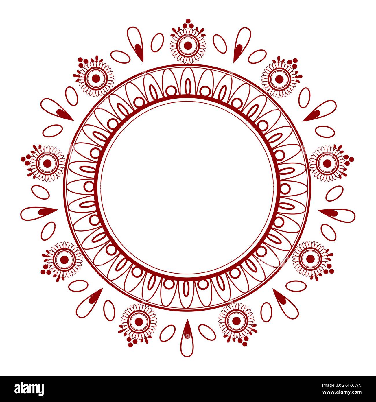 Flower kolam Cut Out Stock Images & Pictures - Alamy