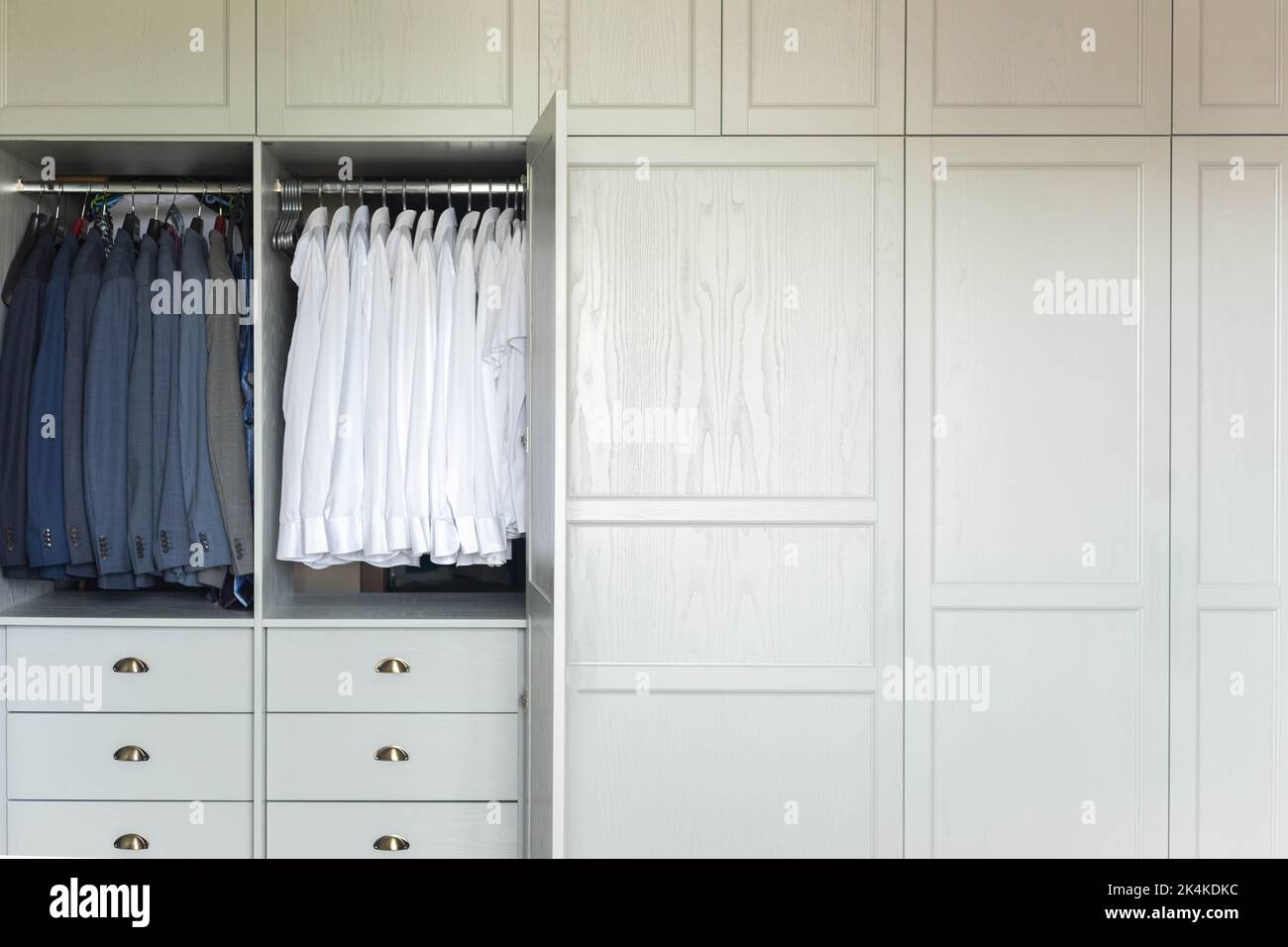 Organized man wardrobe hi-res stock photography and images - Alamy