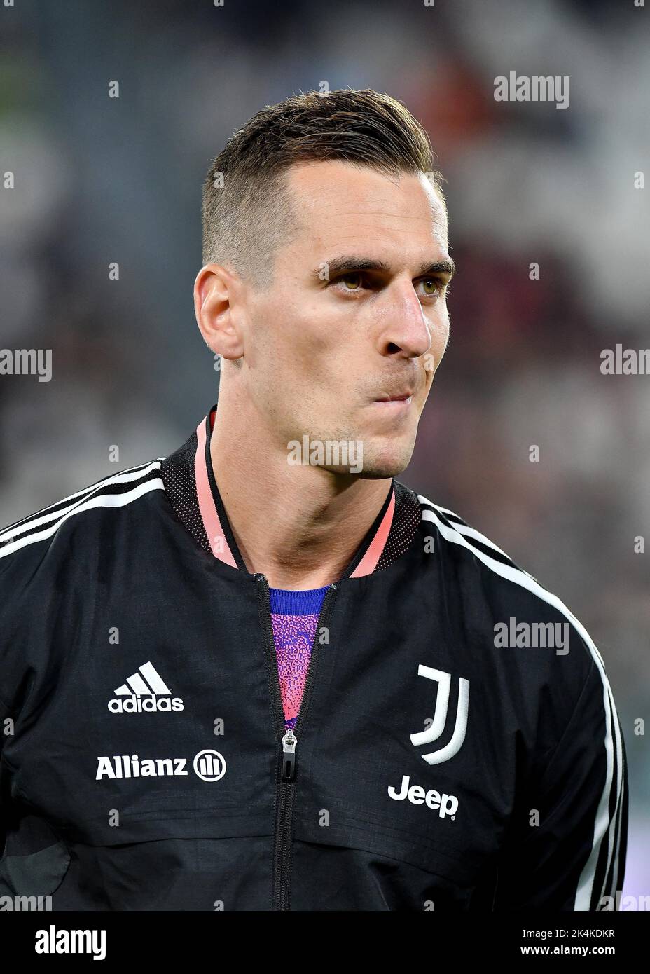 Arkadiusz Milik of Juventus FC looks on during the Serie A 2022/23 ... Arkadiusz Milik of Juventus FC looks on during the Serie A 2022/23 ...
