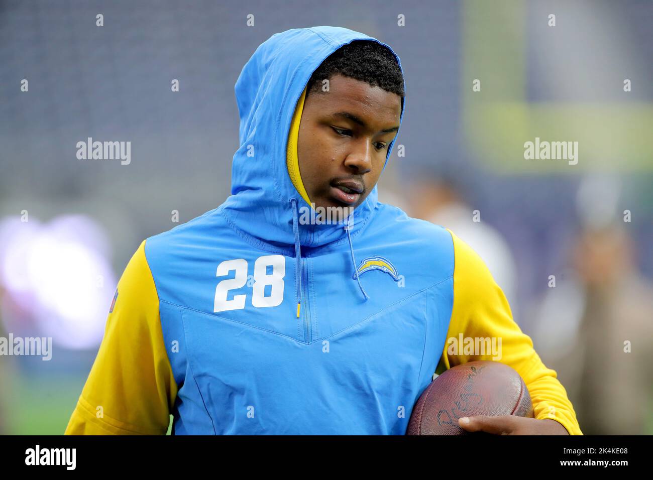 Houston, Texas, U.S: October 2, 2022, Los Angeles Chargers running back ...