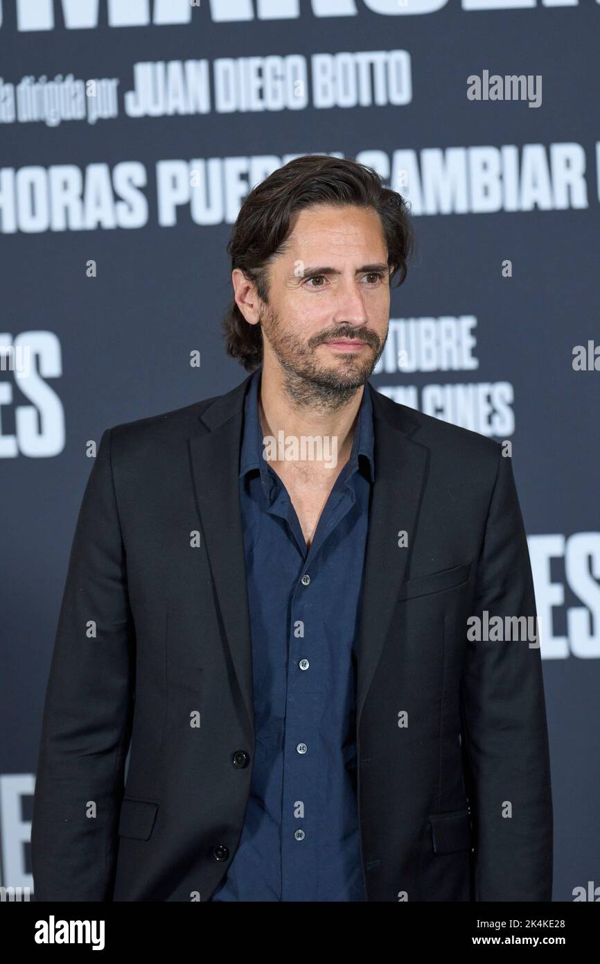 October 3, 2022, Madrid, Madrid, Spain: Juan Diego Botto attends 'On ...