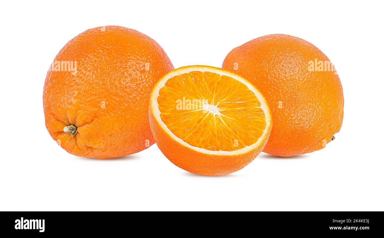 orange fruit isolate on white background Stock Photo - Alamy