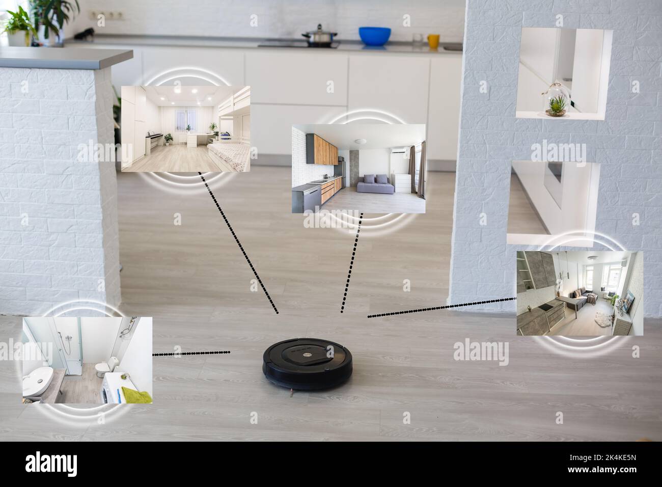 robotic artificial intelligence usage on mini hoover machine, tracking ...