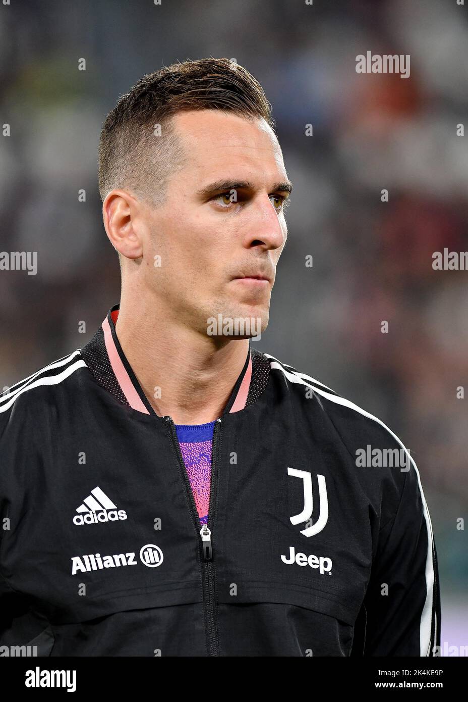 Arkadiusz Milik of Juventus FC looks on during the Serie A 2022/23 ... Arkadiusz Milik of Juventus FC looks on during the Serie A 2022/23 ...