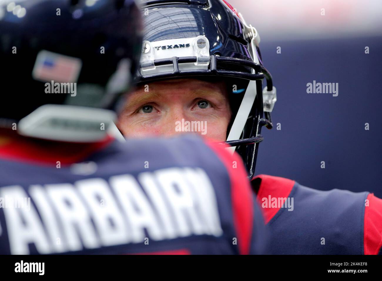Houston, Texas, USA. 2nd Oct, 2022. A closeup of Houston Texans punter ...