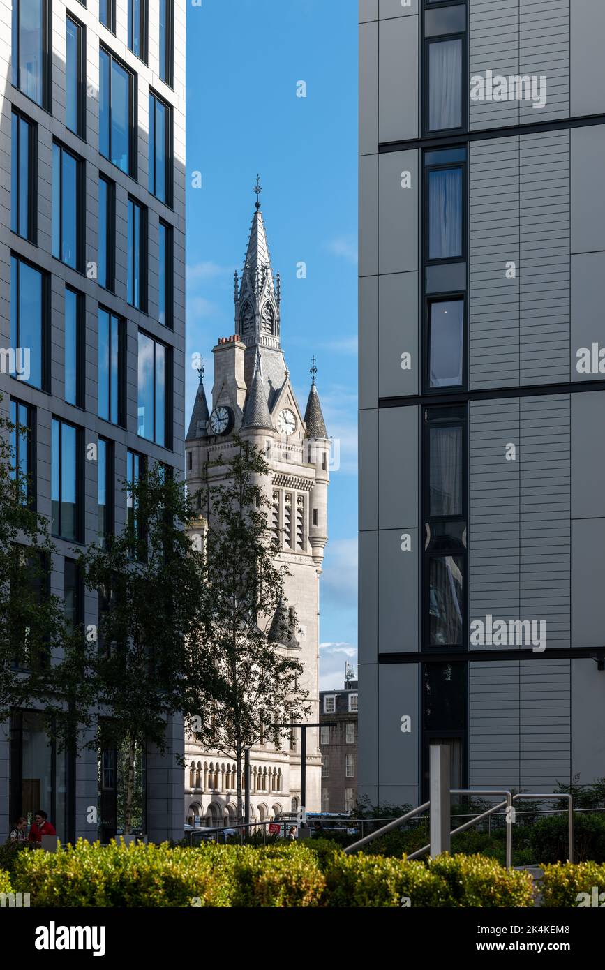 1 October 2022. Aberdeen, Scotland. This is an architecular view around ...