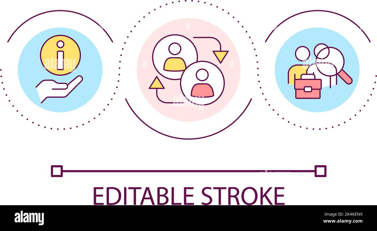 Exchange information loop concept icon Stock Vector Image & Art - Alamy