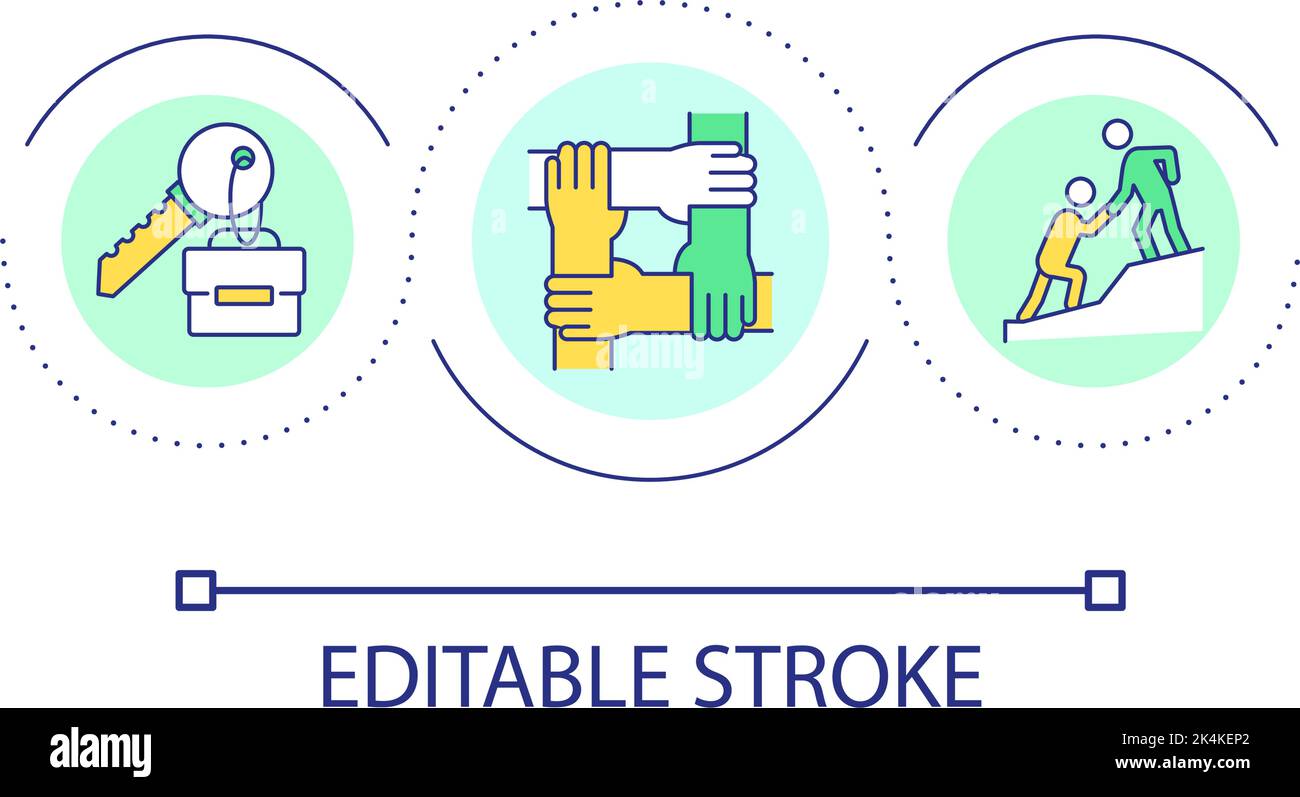 Like-minded community loop concept icon Stock Vector Image & Art - Alamy