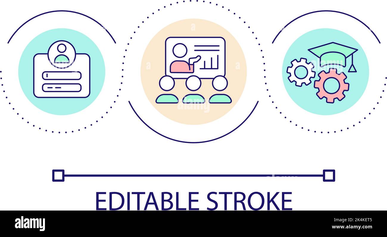 Exclusive online access loop concept icon Stock Vector Image & Art - Alamy