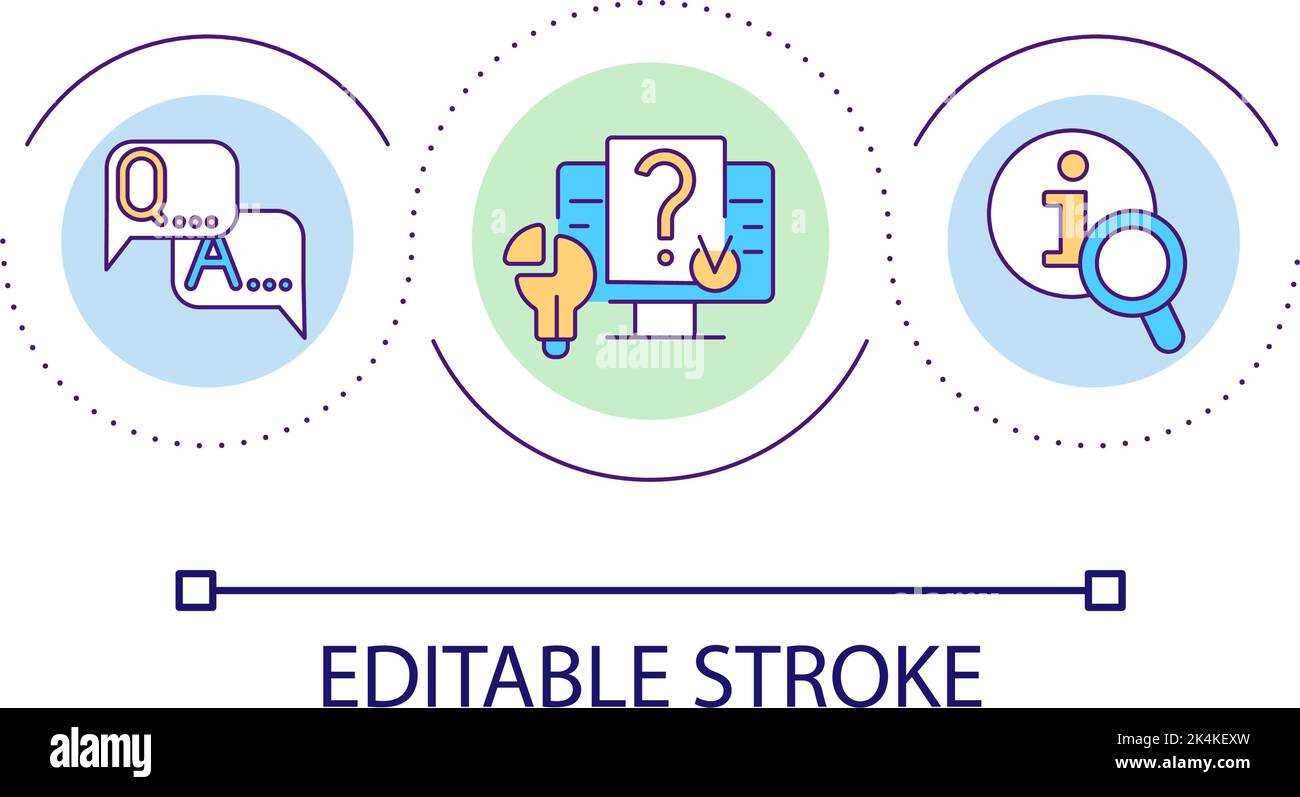 Questions and answers resources loop concept icon Stock Vector Image ... Questions and answers resources loop concept icon Stock Vector Image ...