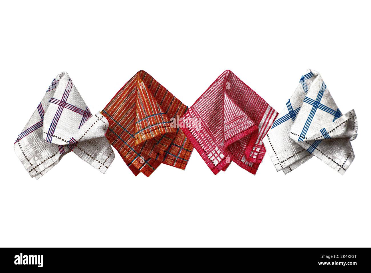 Colorful Fabric Handkerchiefs – 1913 Vintage Chromolithography ...