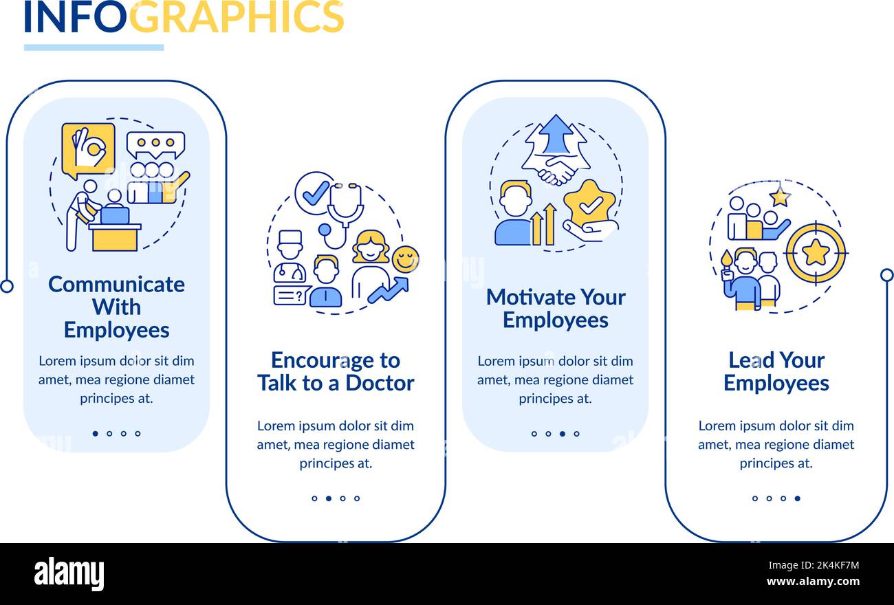 Lead employees tips rectangle infographic template Stock Vector Image & Art - Alamy