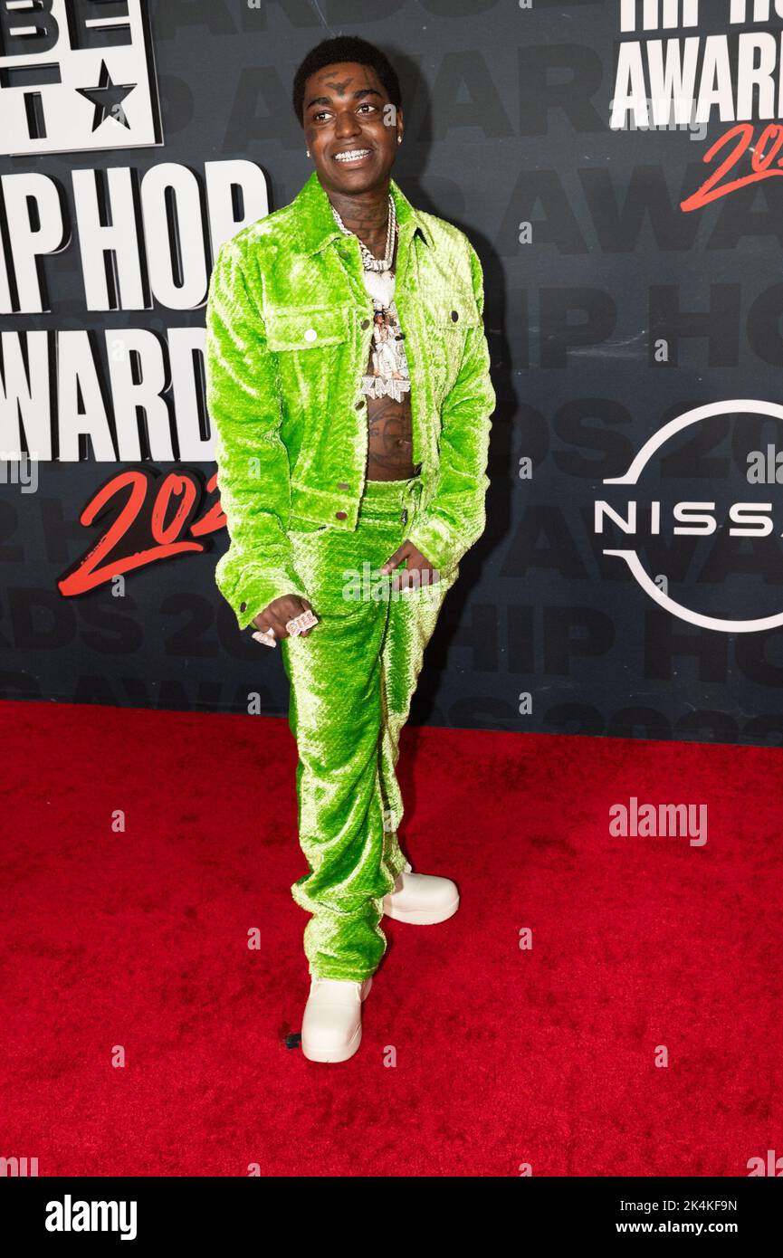Atlanta, USA. 30th Sep, 2022. Kodak Black attends the 2022 BET Hip Hop ...