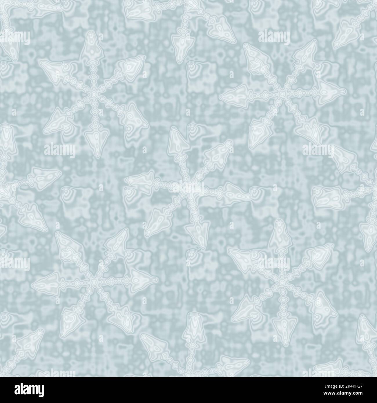 Soft ice blue snow flake pattern background. Simple minimal frosty blur ...