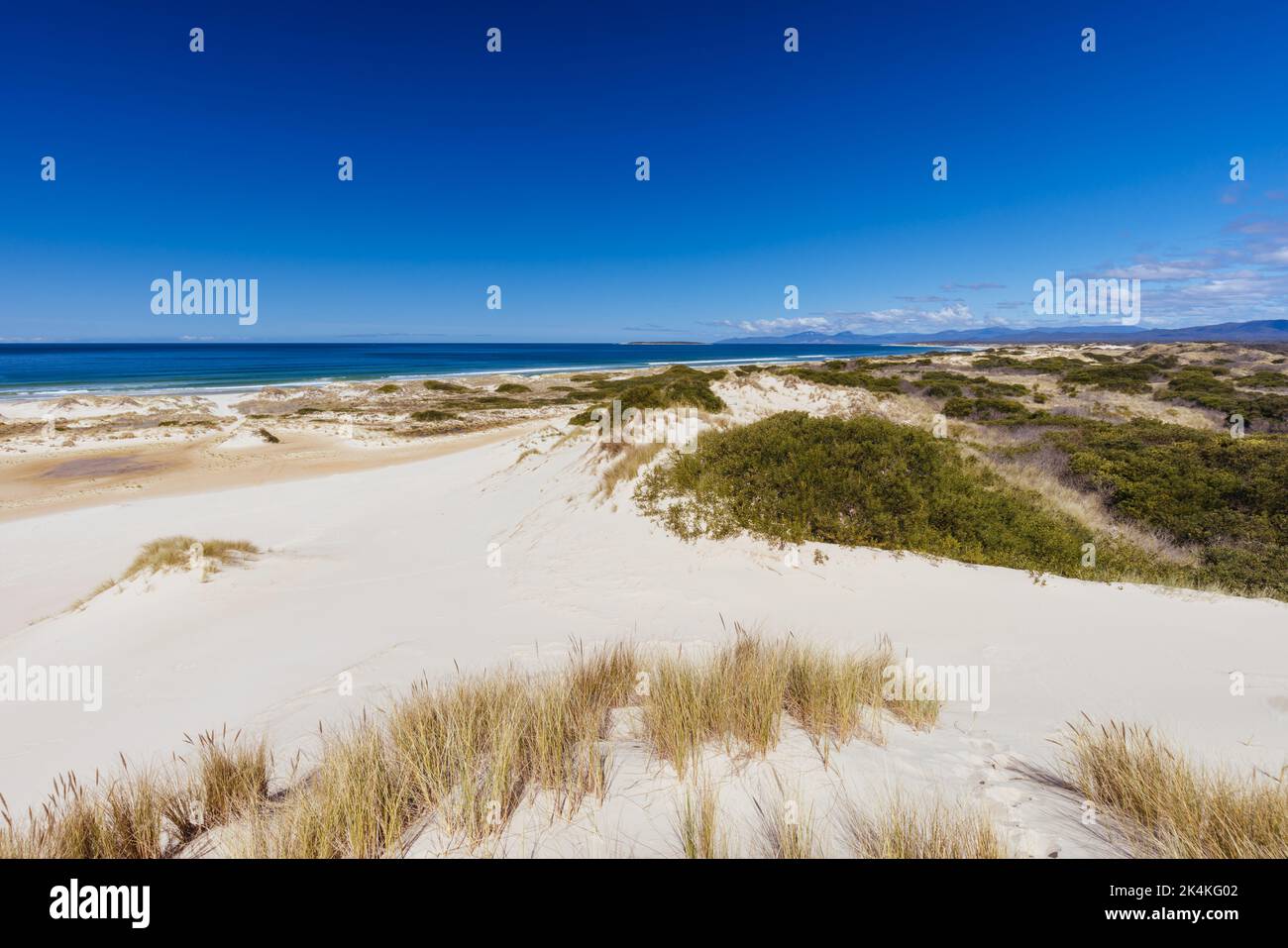 Peron Dunes in Akaroa Tasmania Australia Stock Photo - Alamy