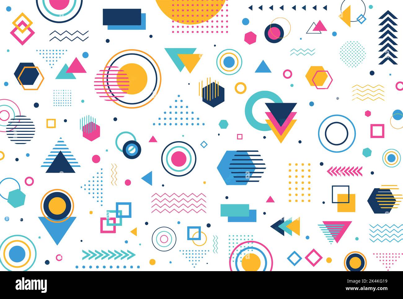 Set abstract vector shapes hi-res stock photography and images - Alamy