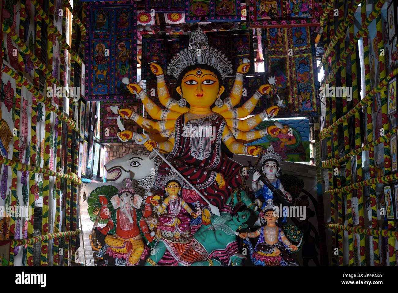 September 30, Kolkata, India: During the Durga Puja there are ample of ...