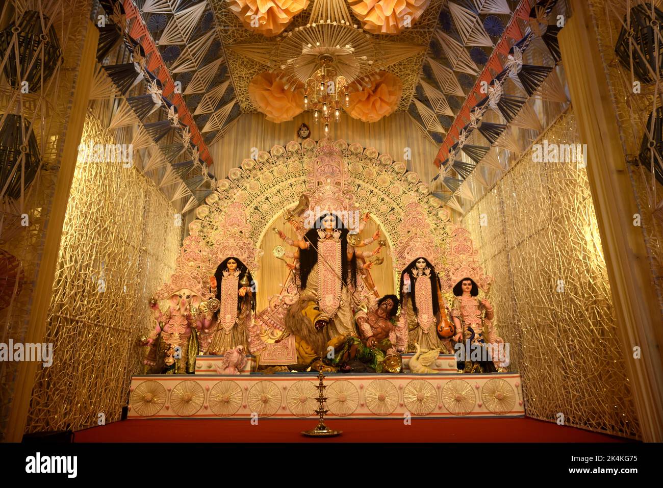 September 30, Kolkata, India: During the Durga Puja there are ample of ...