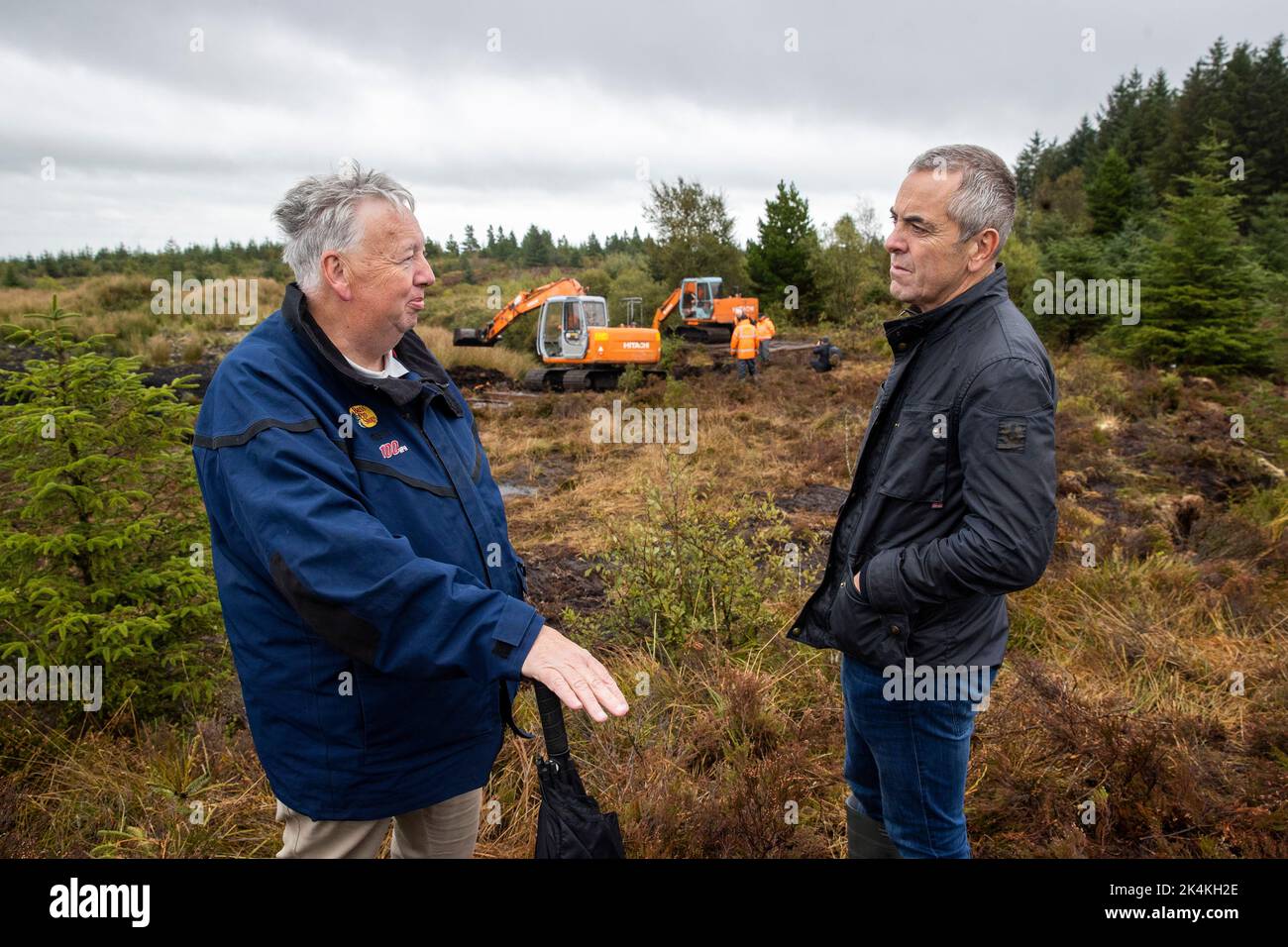 Oliver McVeigh, brother of Columba McVeigh, visiting the search site at ...