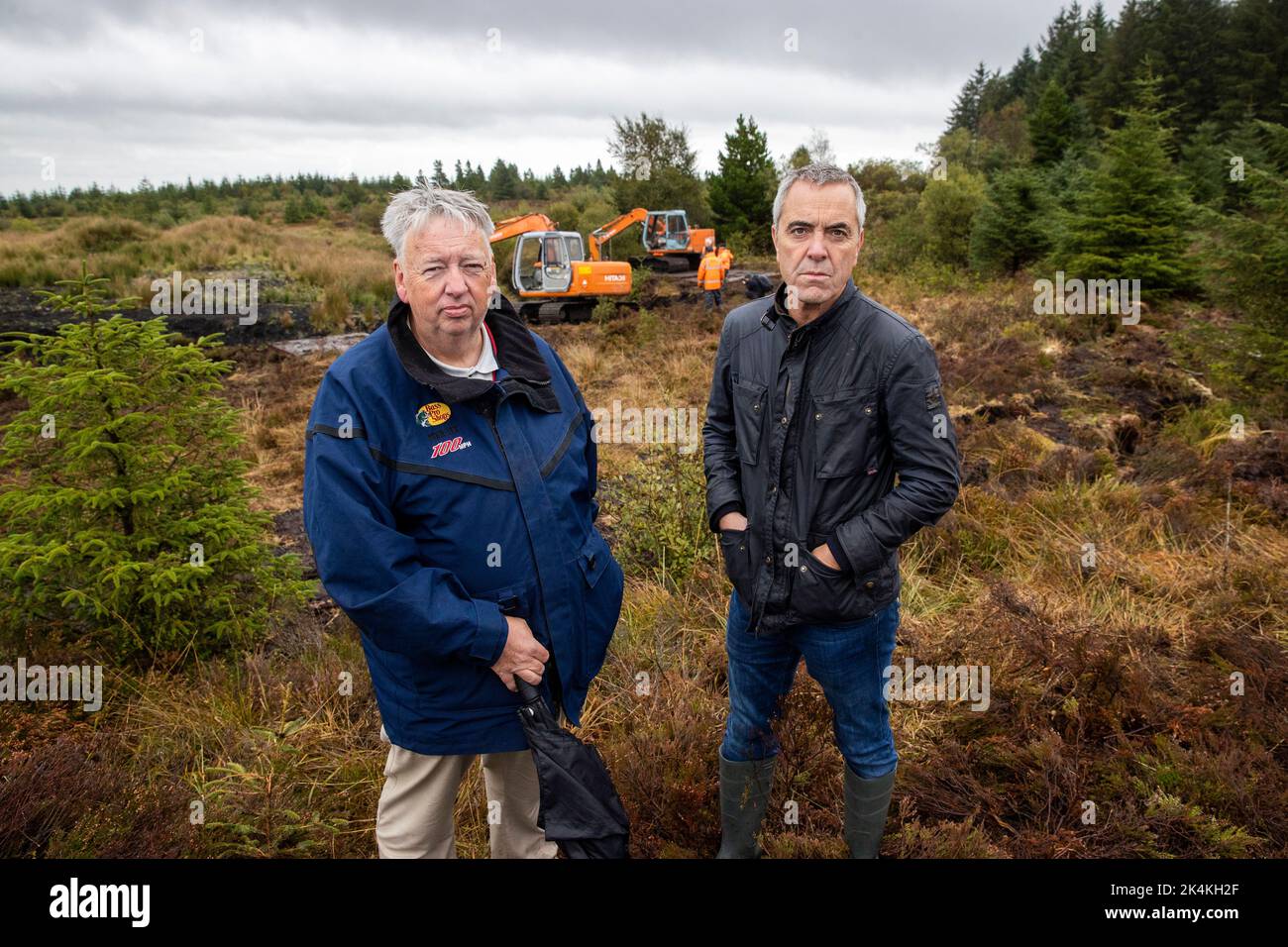 Oliver McVeigh, brother of Columba McVeigh, visiting the search site at ...