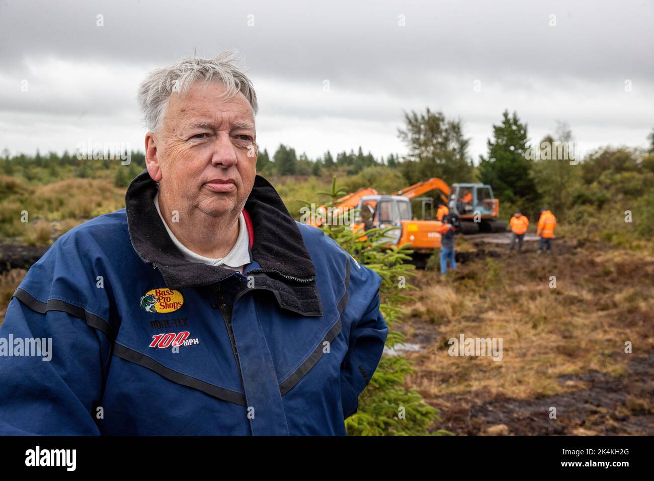 Oliver McVeigh, brother of Columba McVeigh, visiting the search site at ...