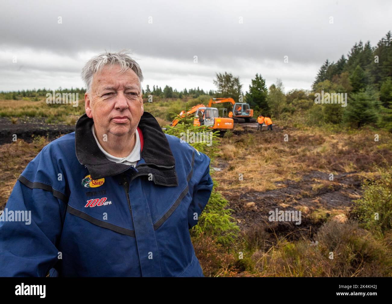 Oliver McVeigh, brother of Columba McVeigh, visiting the search site at ...