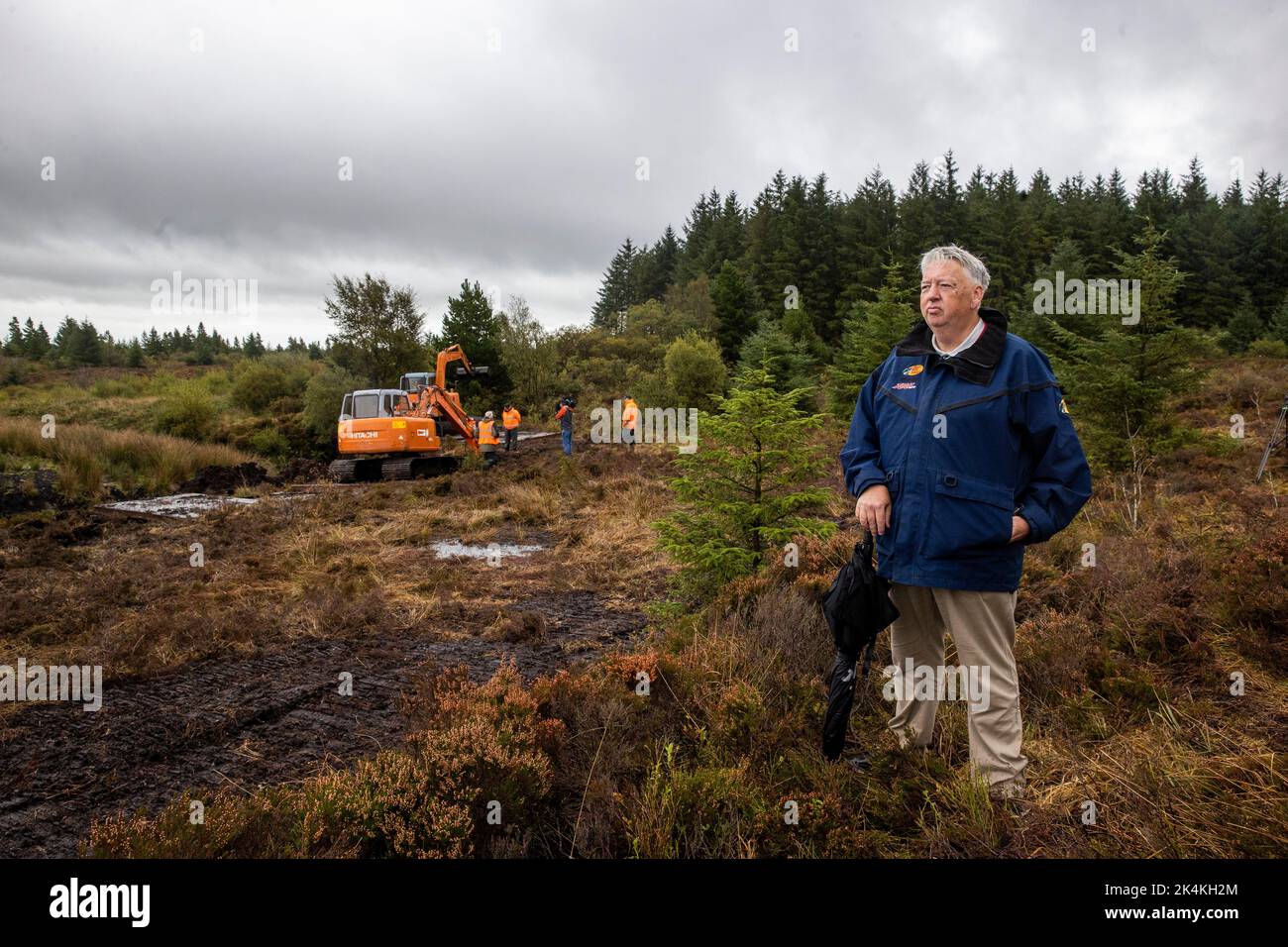 Oliver McVeigh, brother of Columba McVeigh, visiting the search site at ...