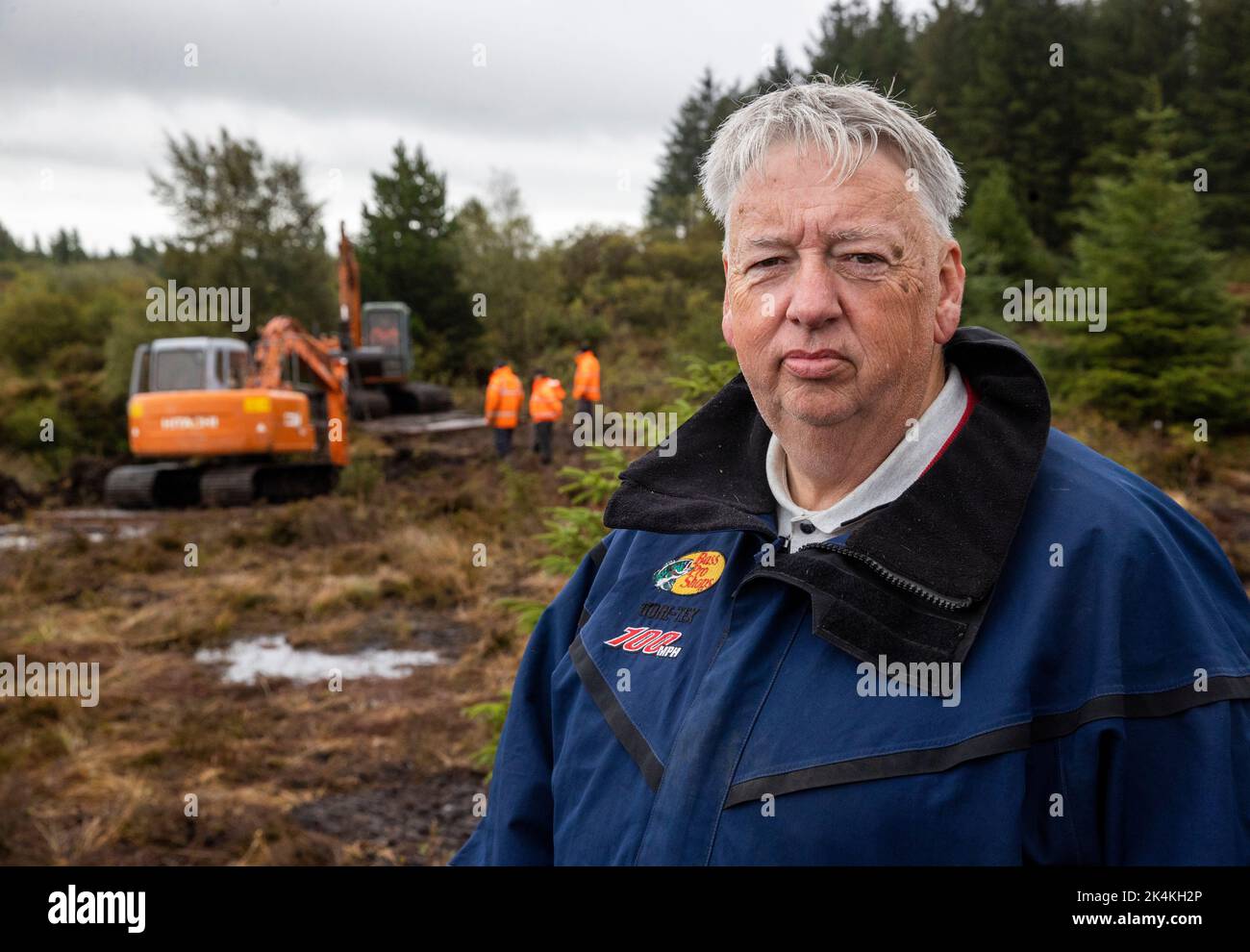 Oliver McVeigh, brother of Columba McVeigh, visiting the search site at ...