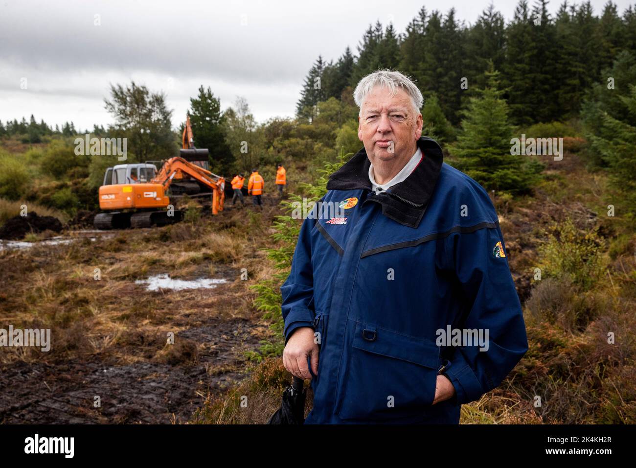 Oliver McVeigh, brother of Columba McVeigh, visiting the search site at ...