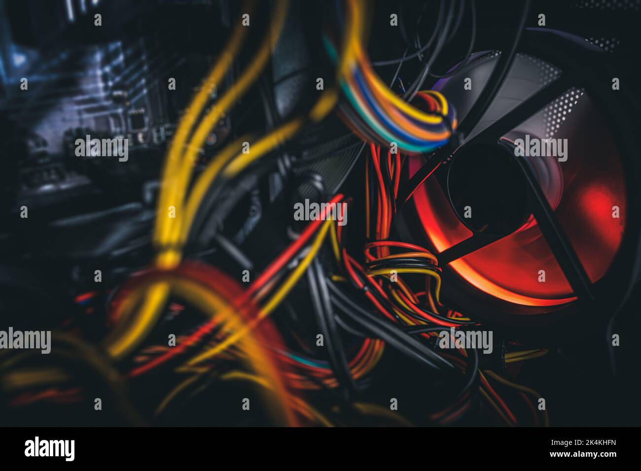 Glowing computer cooler Stock Photo - Alamy