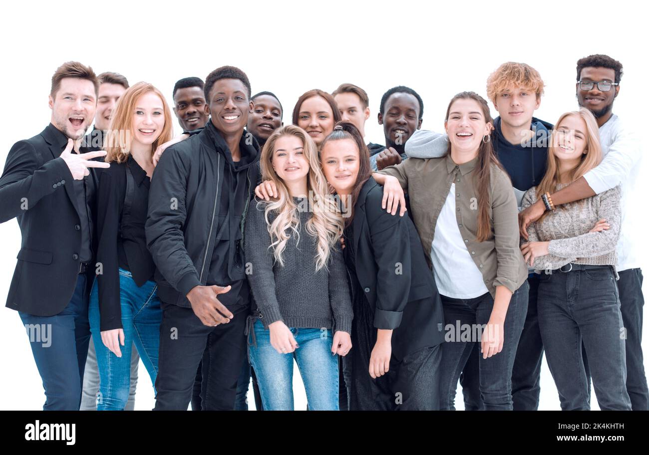 group of ambitious young people standing together Stock Photo - Alamy