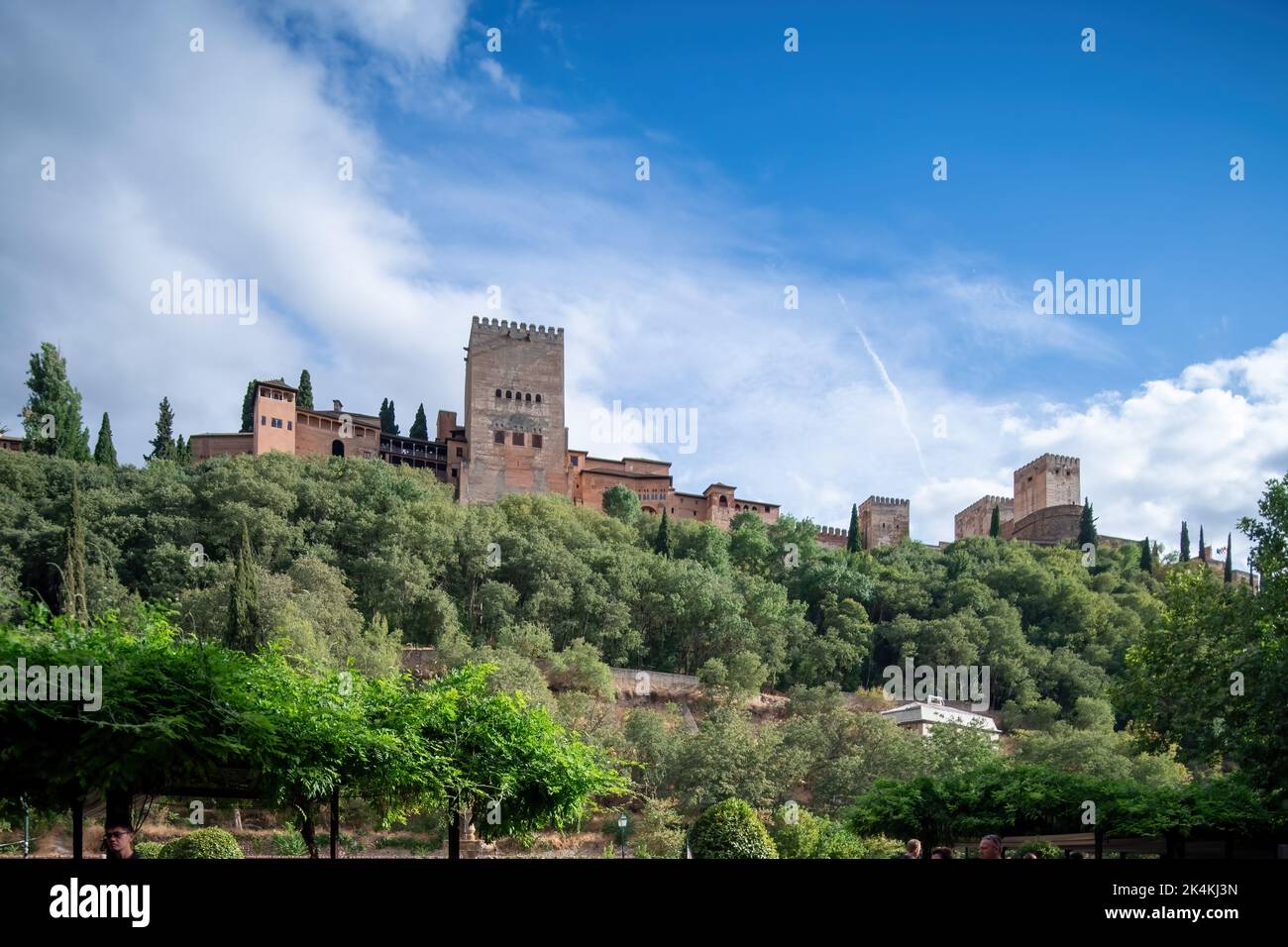 The Cardiff's Castle and, on the background Stock Photo - Alamy