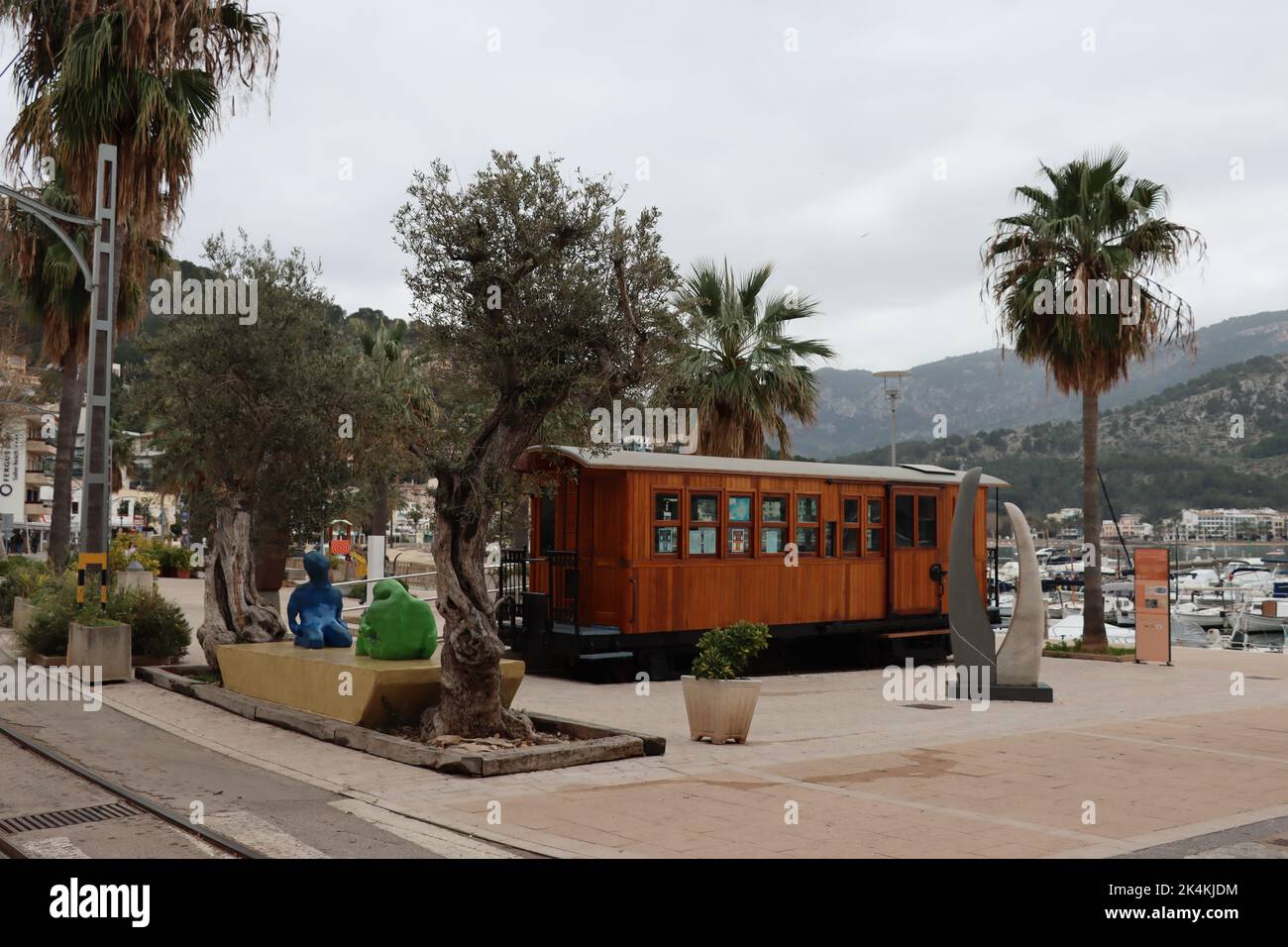 Soller historic tram, Mallorca, Spain Stock Photo - Alamy