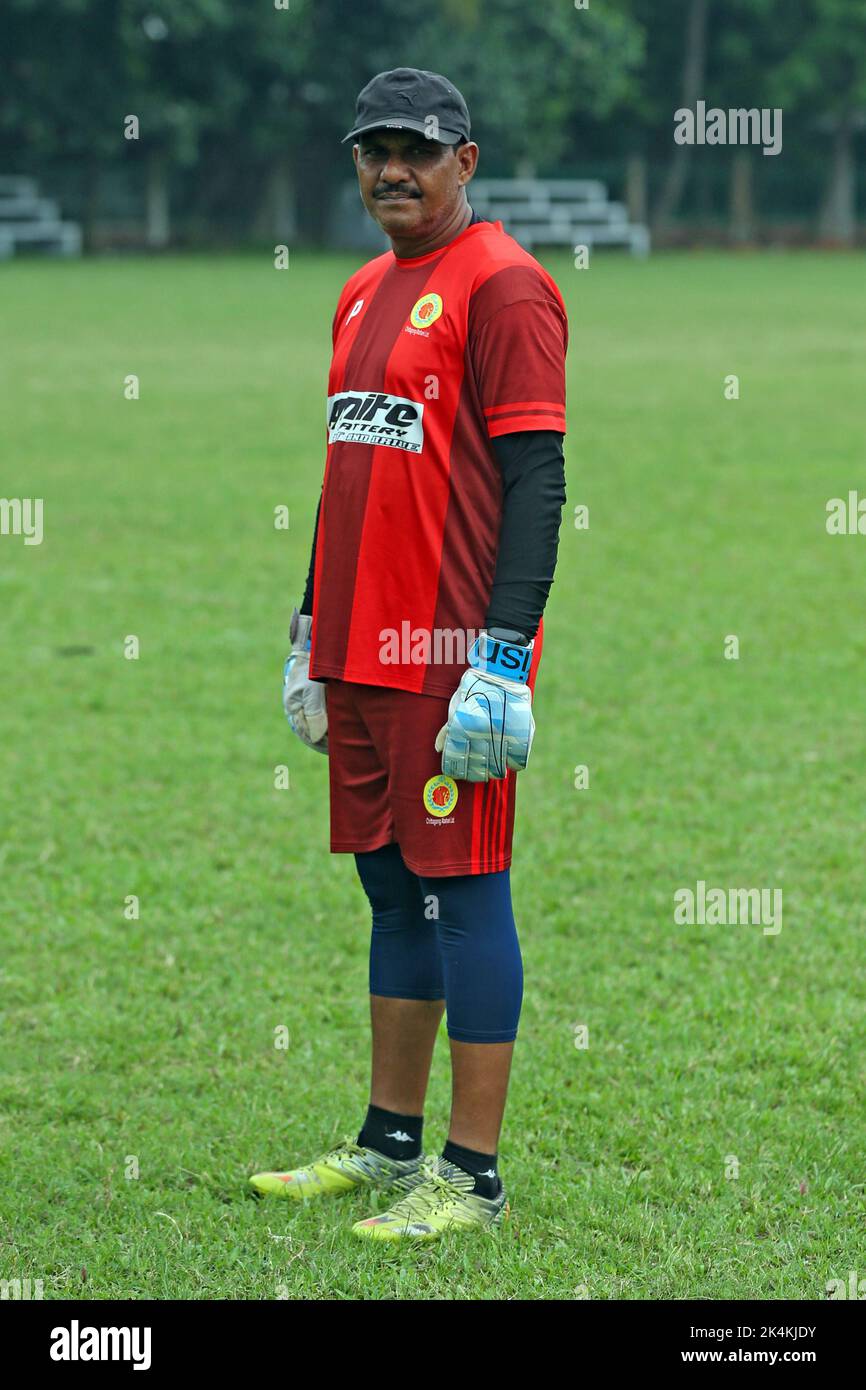 Chottogram Abahani's Goalkeeper Coach Mohammad Poniruzzaman at BUET ...