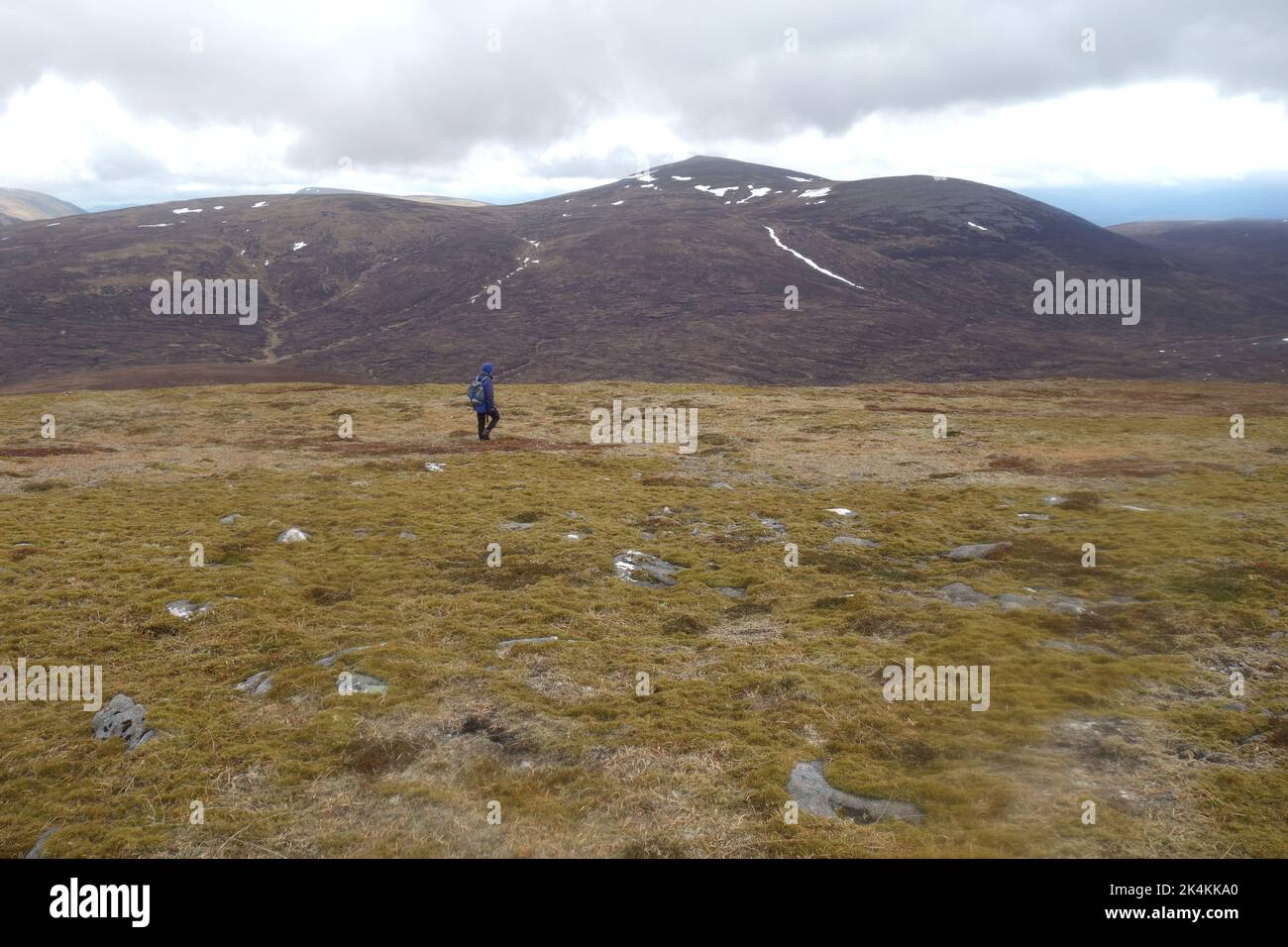 Lone Man Walking to the Northern Face of the Munro 'Beinn Dearg' from ...